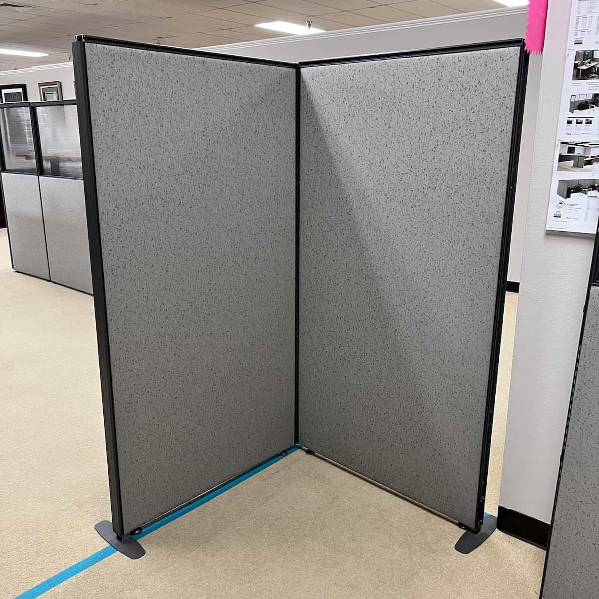 Office Source Corporate Grey Panel Dividers - Solid Fabric | Office ...