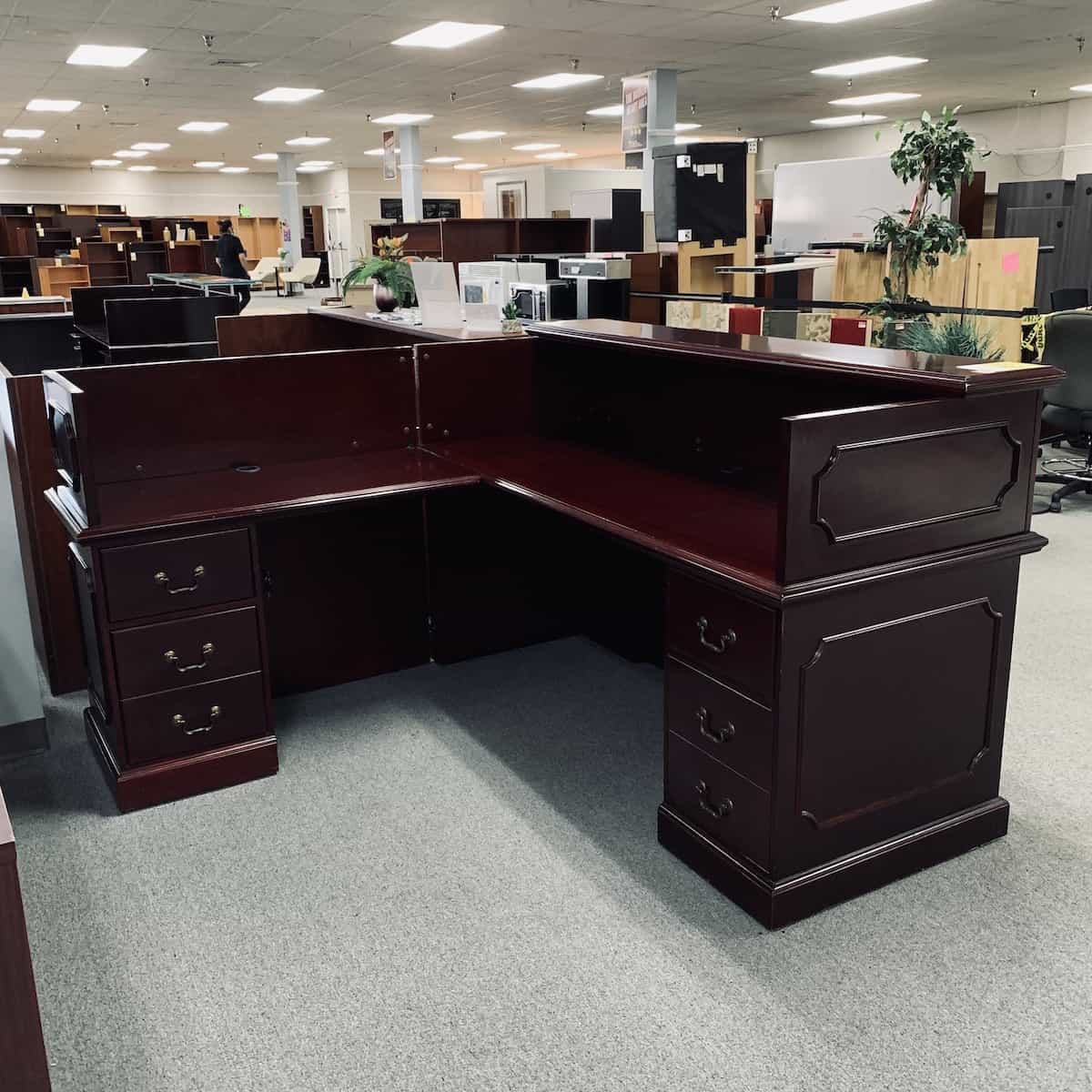 L-Desk 72 - Cherry | Office Furniture Liquidations L-Desk 72 - Cherry | Office Furniture Liquidations