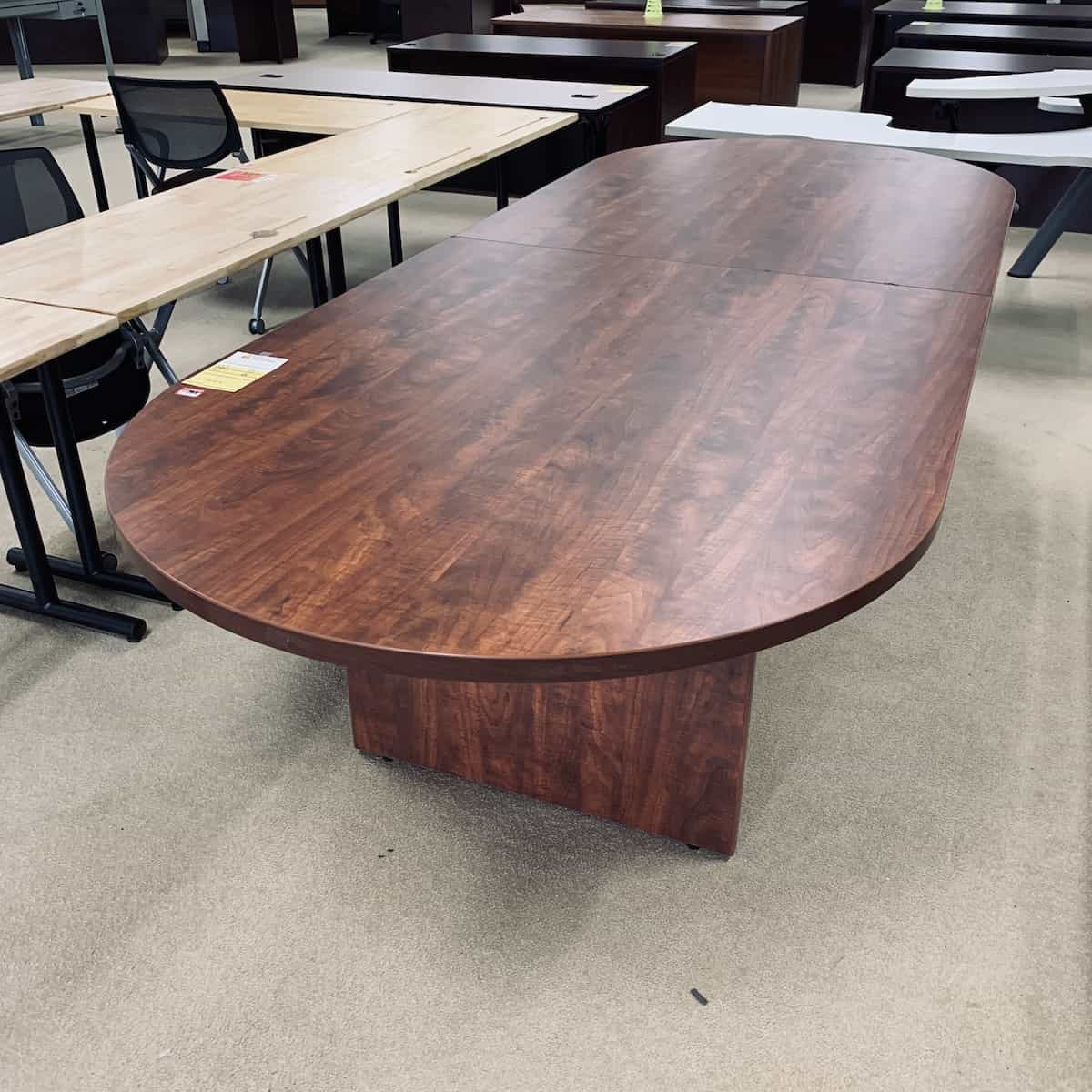 Cherry Modern Racetrack Oval Conference Table 10 FT | Office Furniture ...