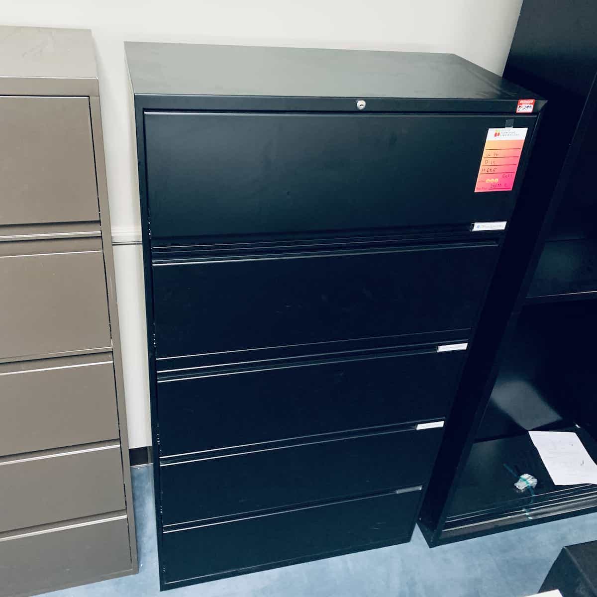 36” Wide Metal 5 Drawer Lateral Files - Various Colors | Office ...