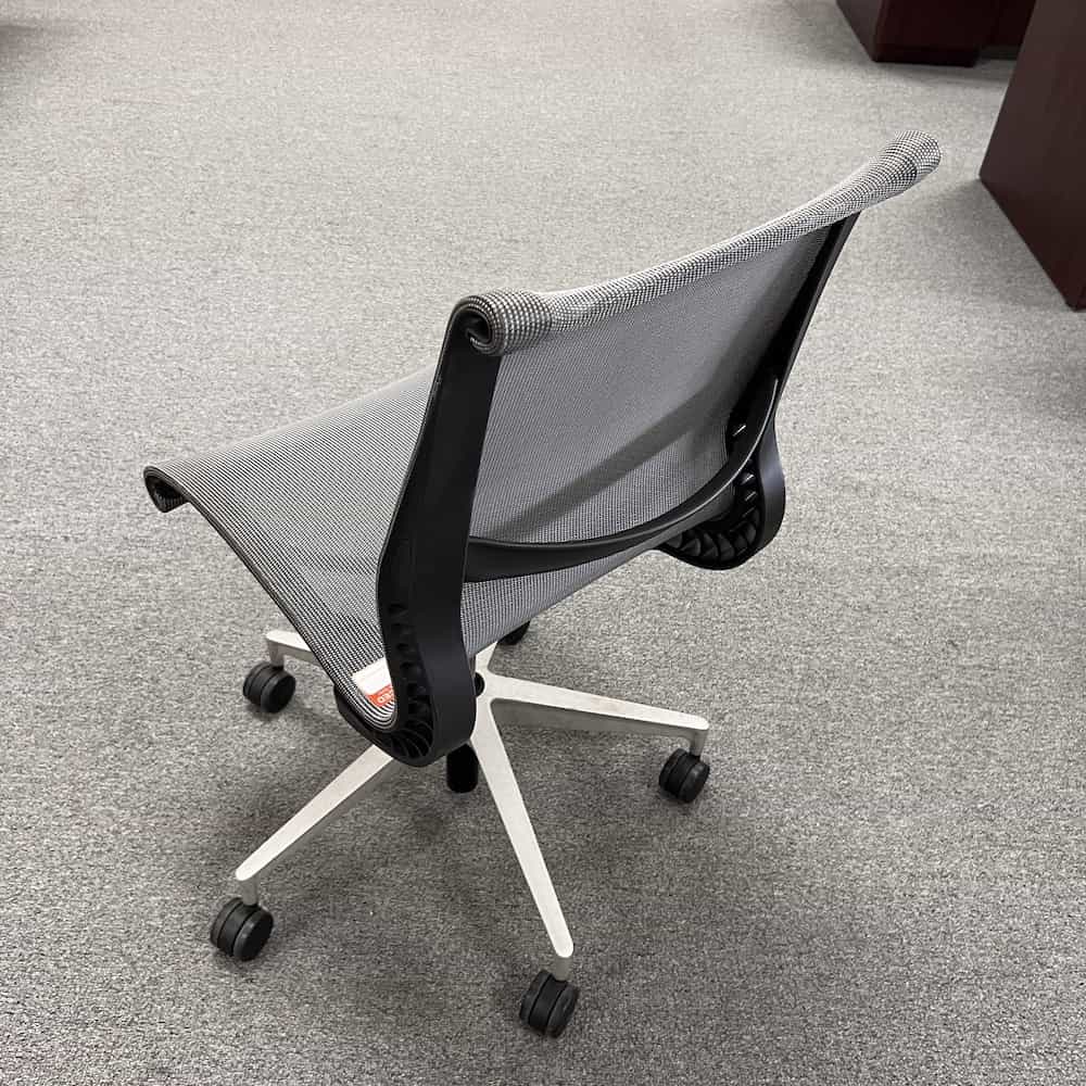 Herman Miller Grey Mesh Setu Office Chair | Office Furniture Liquidations
