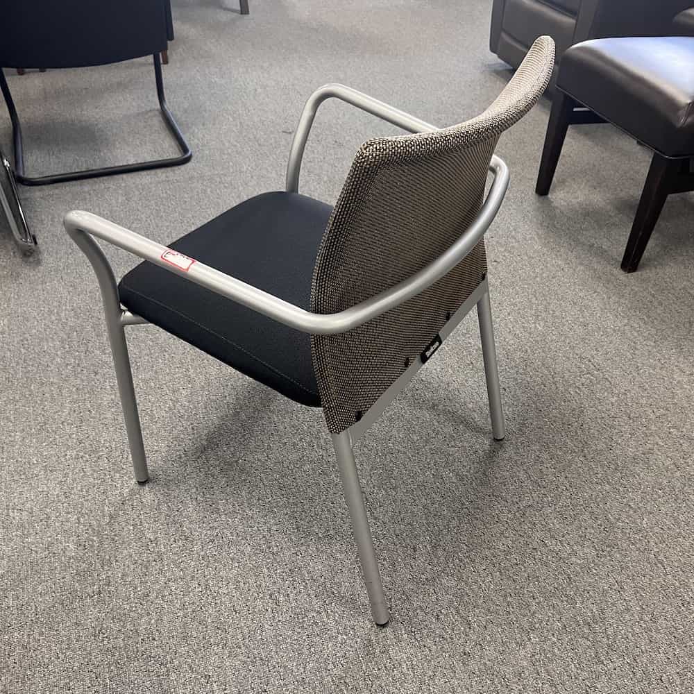 Steelcase Jersey Gold and Black Mesh Back Stacking Chair | Office ...