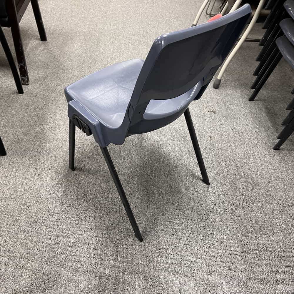 Light Blue Plastic Molded Seat Interlocking Stacking Chair | Office ...