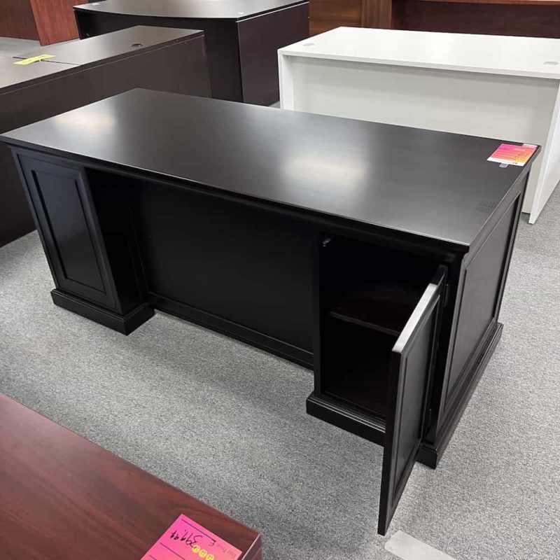 68" Espresso Markle Executive Luxury L-Desk - Missing Right Return ...