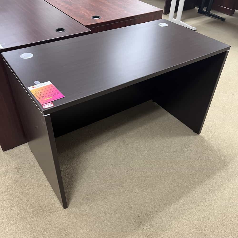 47" Espresso Credenza Desk Shell | Office Furniture Liquidations