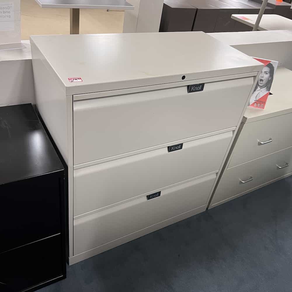 40" High Knoll Tan Metal 3 Drawer Lateral File Cabinet | Office ...