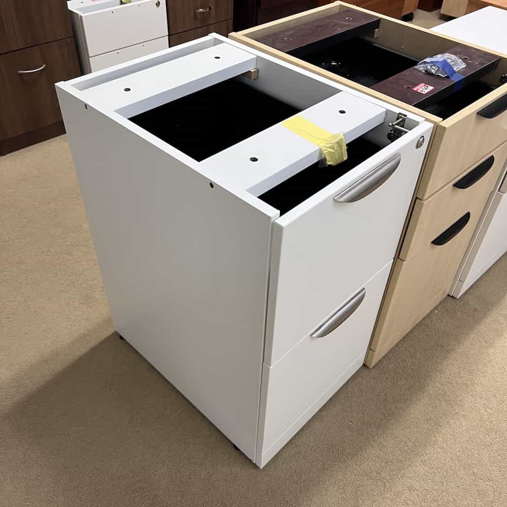 28" High White and Black Vertical File - File/File | Office Furniture ...