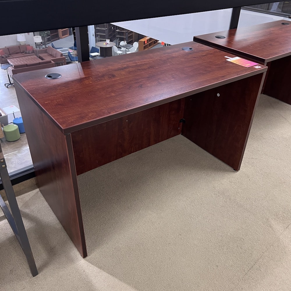 48" x 24" Cherry Desk Shell | Office Furniture Liquidations