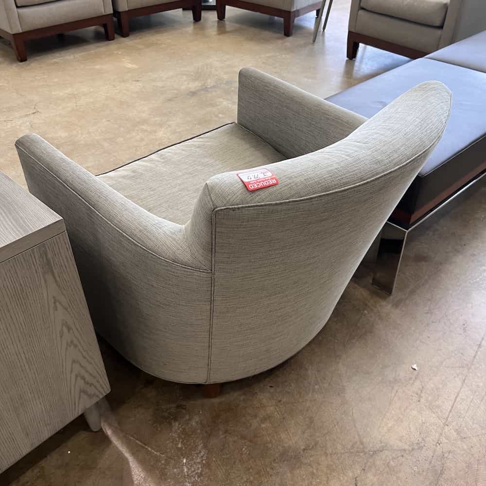 Taupe and Cherry Transitional Club Accent Chair | Office Furniture ...