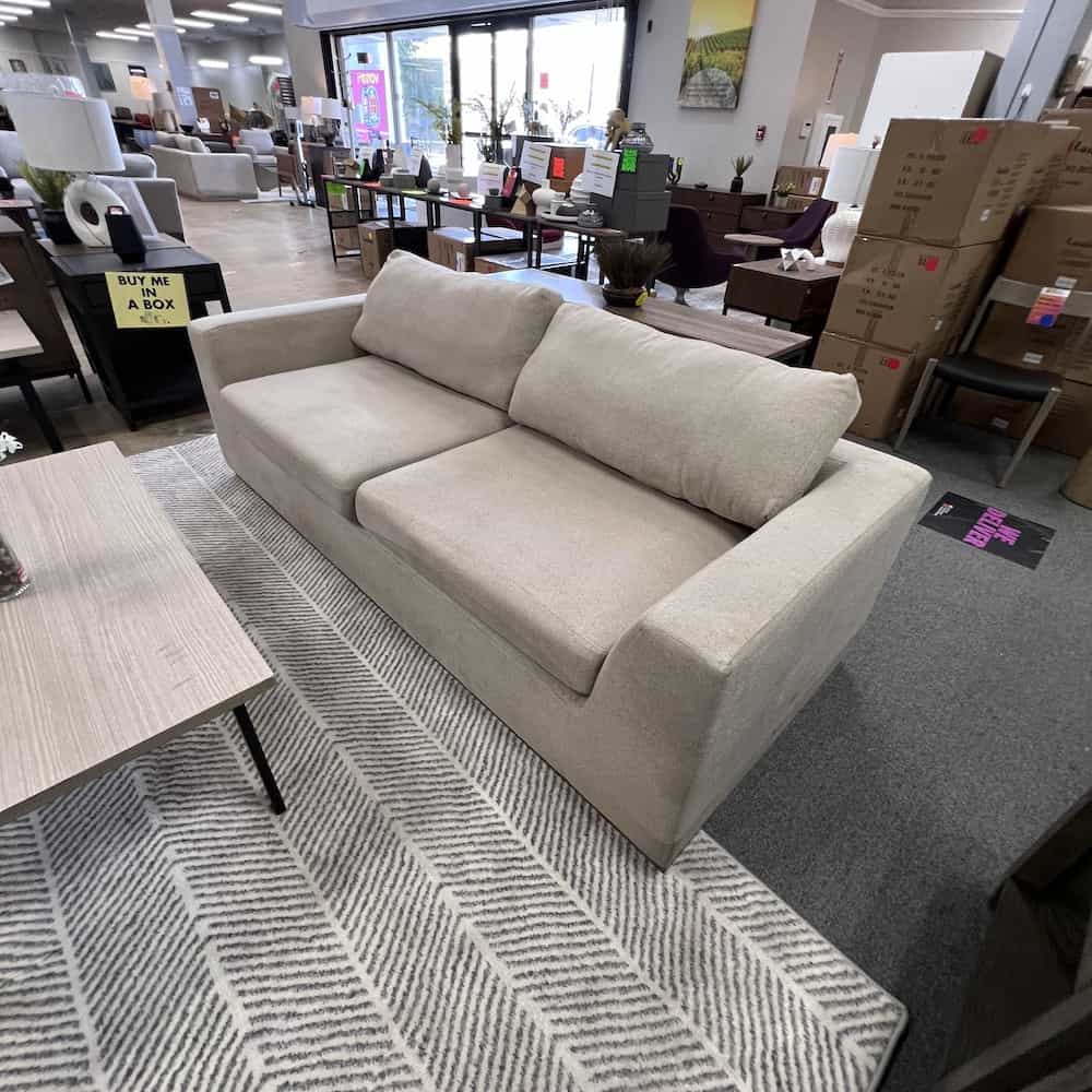 86" Xander Light Tan Sofa Couch | Office Furniture Liquidations