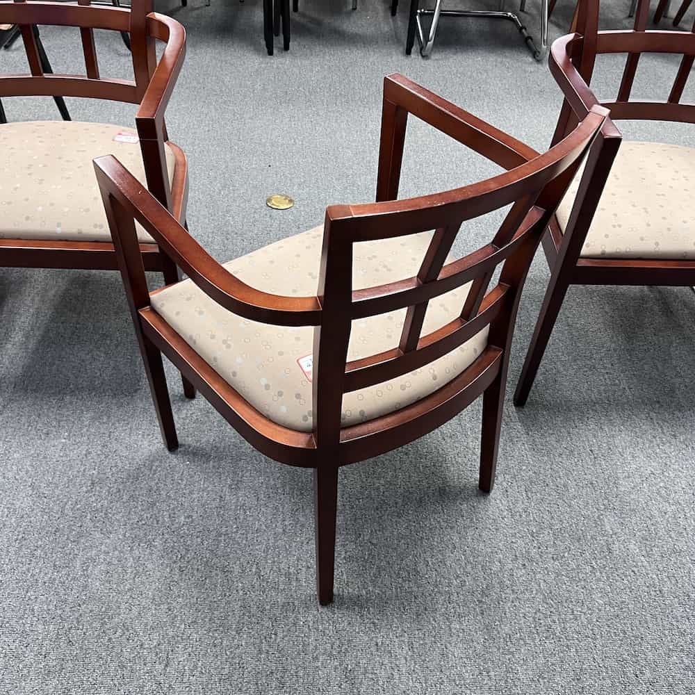 Geiger Green and Espresso Contemporary Guest Chair | Office Furniture Liquidations