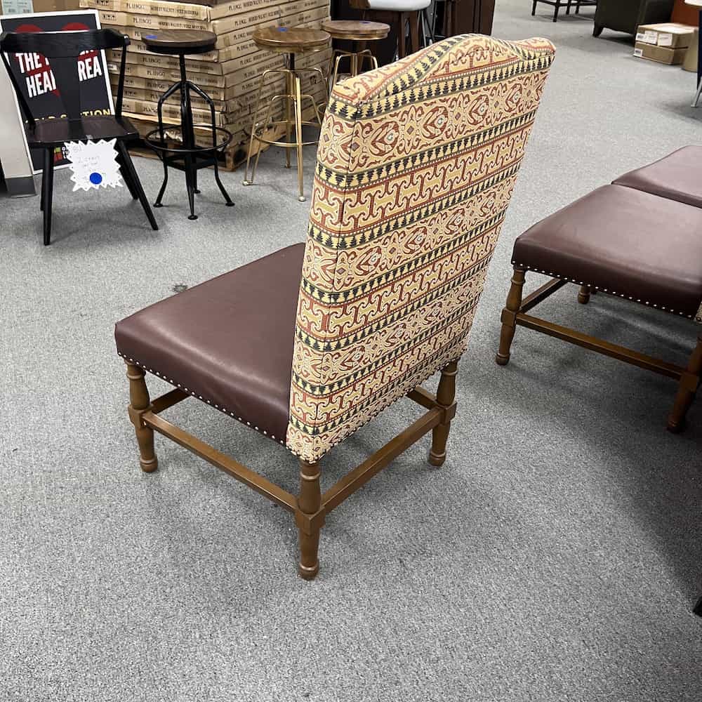 Lockhart Furniture Brown and Patterned Parsons Kitchen & Dining Chair ...