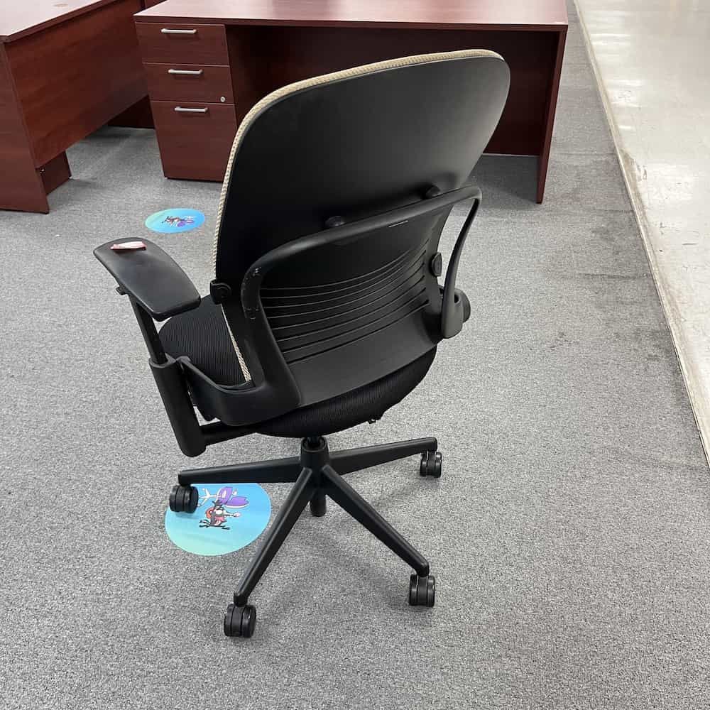 Steelcase Leap V2 Tan and Black Mesh Back Office Chair | Office ...