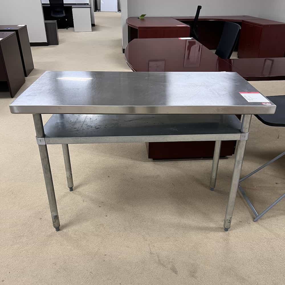 48" x 24" Stainless Steel Commercial Work Table with Under Shelf ...