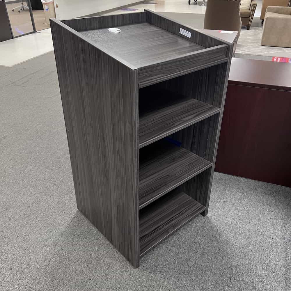 24" W x 24" H Coastal Grey Mobile Lectern Podium | Office Furniture ...