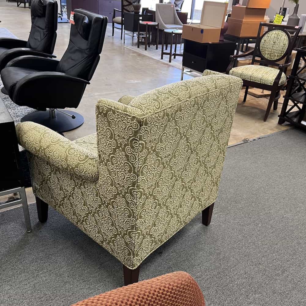 17" Lime Green and Black Upholstered Trapezoid Modular Furniture ...