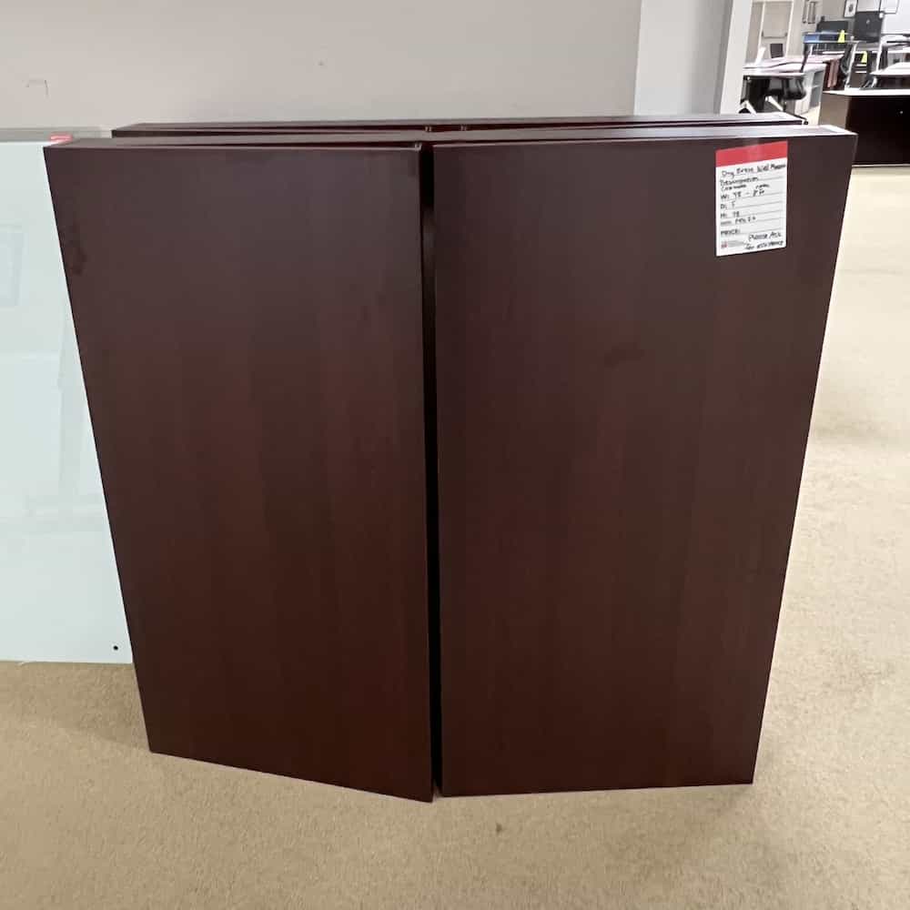 4ft - 8ft W Mahogany Folding Dry Erase Presentation Cabinet | Office ...