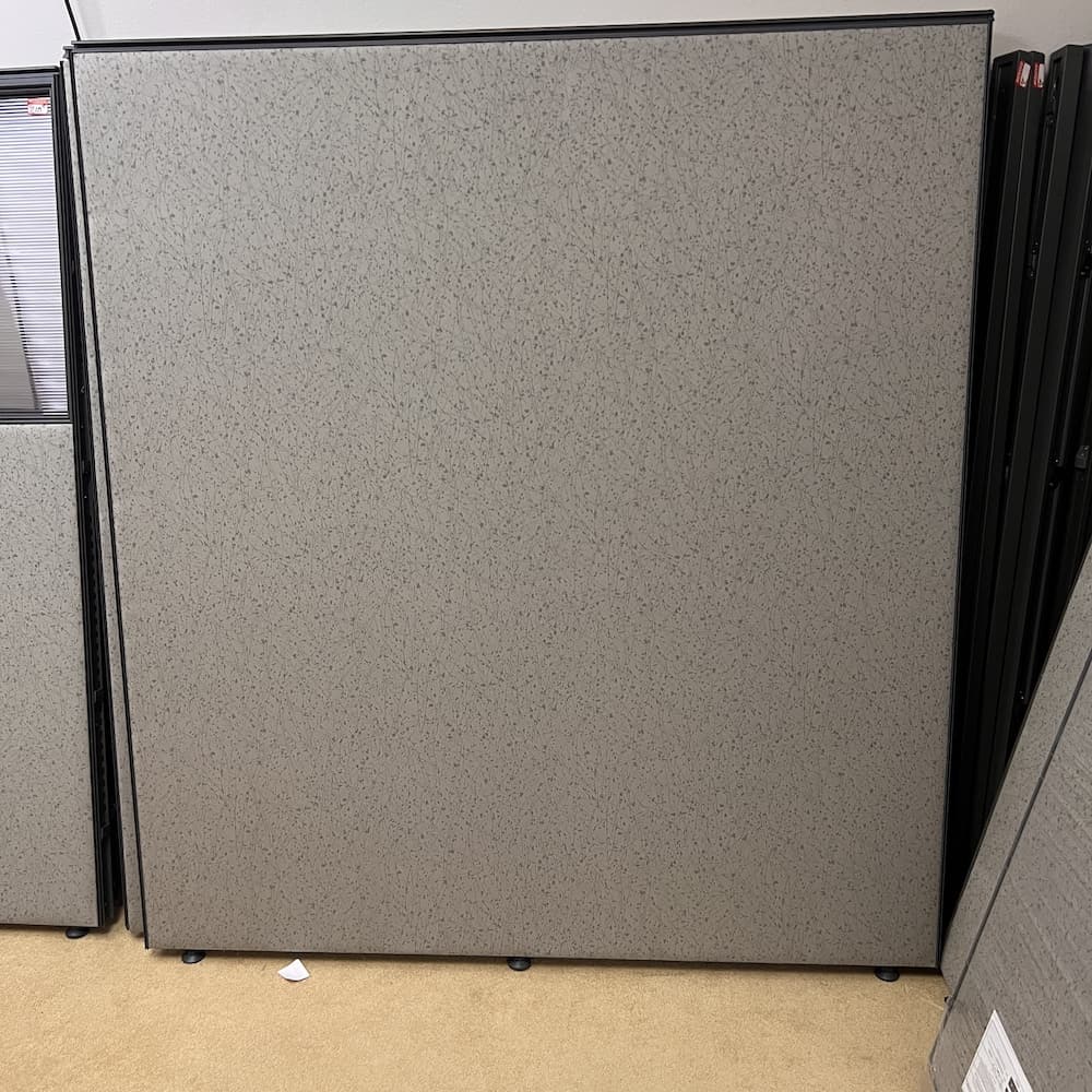 60" x 66" Grey Office Panel Divider - Solid Fabric | Office Furniture ...