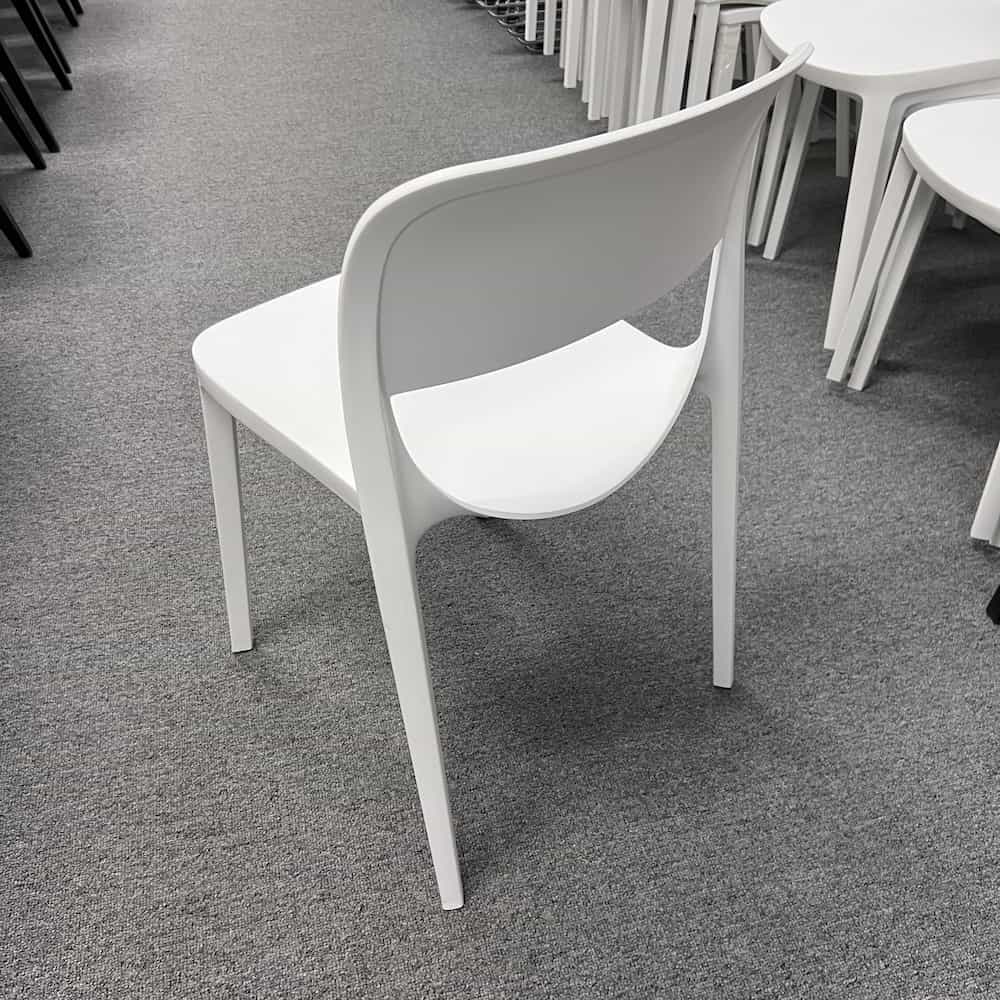 Lorell White Hospitality Indoor Outdoor Stacking Chair | Office ...