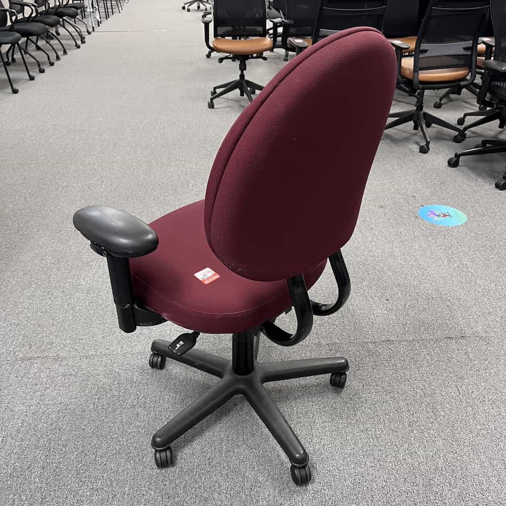 Burgundy Steelcase Criterion Plus Chair | Office Furniture Liquidations