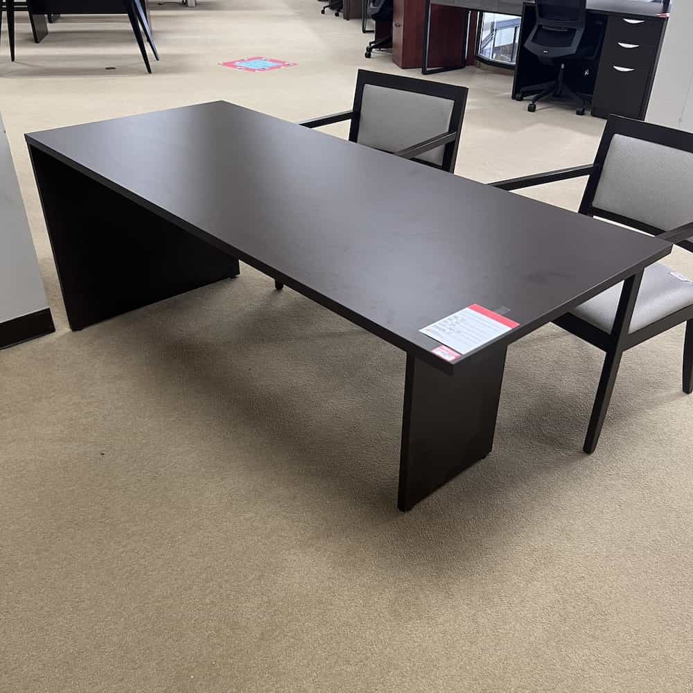 72" x 30 Espresso Rectangular Peninsula Desk Table | Office Furniture ...