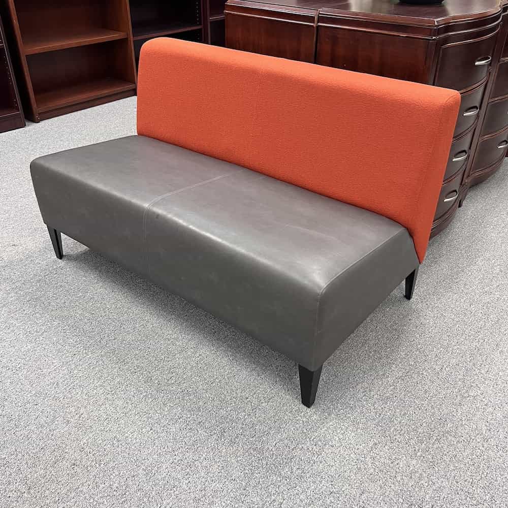 50" Steelcase Coalesse Red and Taupe Contemporary Bench | Office ...