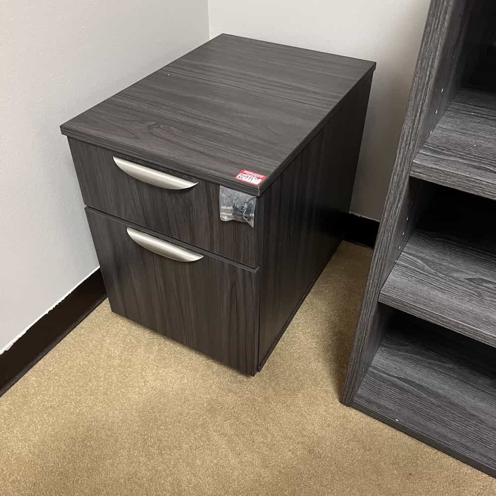 14" W x 23" H Coastal Grey and Silver Rolling Pedestal File - Box File ...