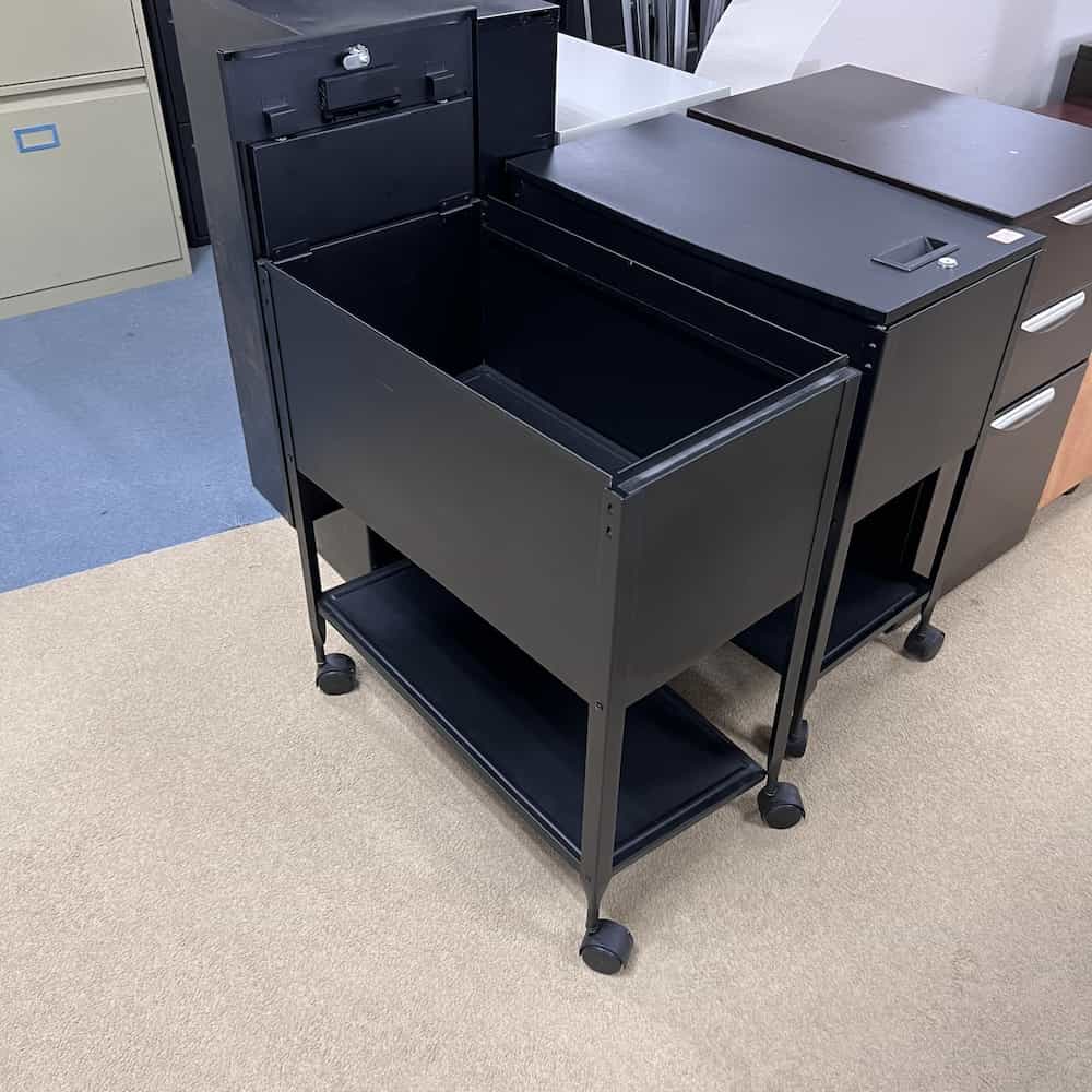 Lorell Black Rolling Letter-Size Mobile File Cart | Office Furniture ...
