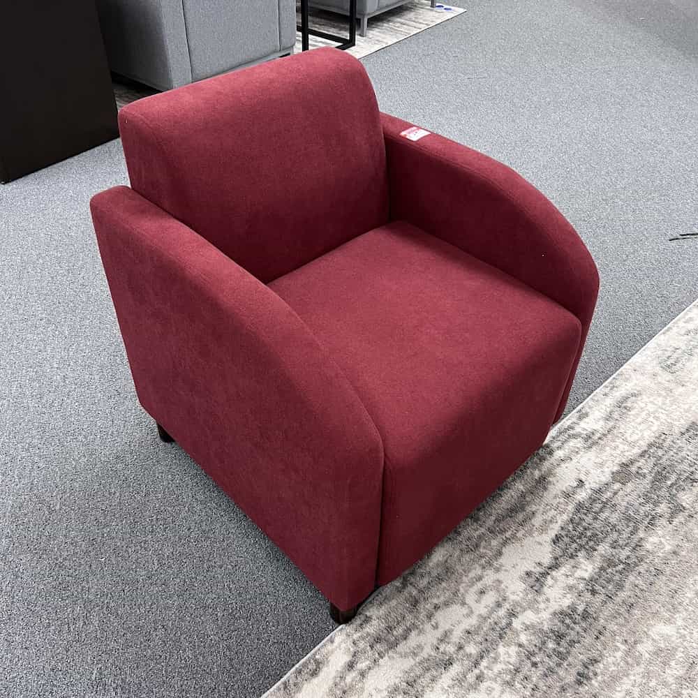 Cranberry Red Guest Lounge Chair | Office Furniture Liquidations