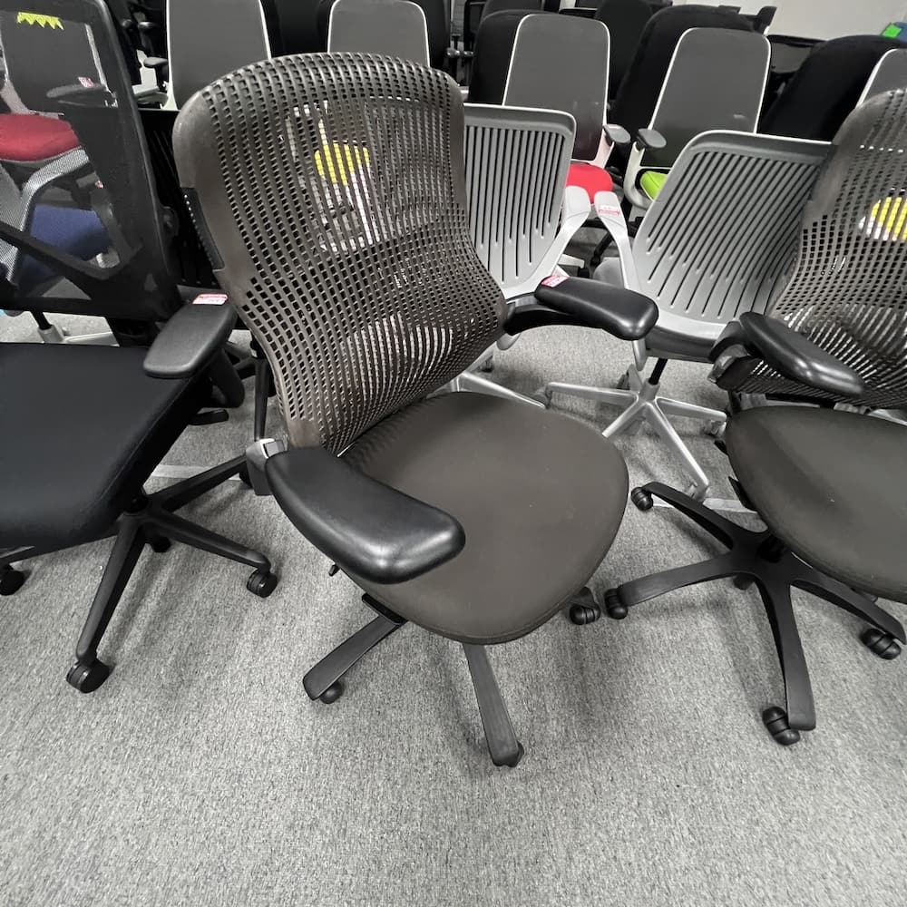 Knoll Generation Dark Brown and Black Task Chair | Office Furniture ...