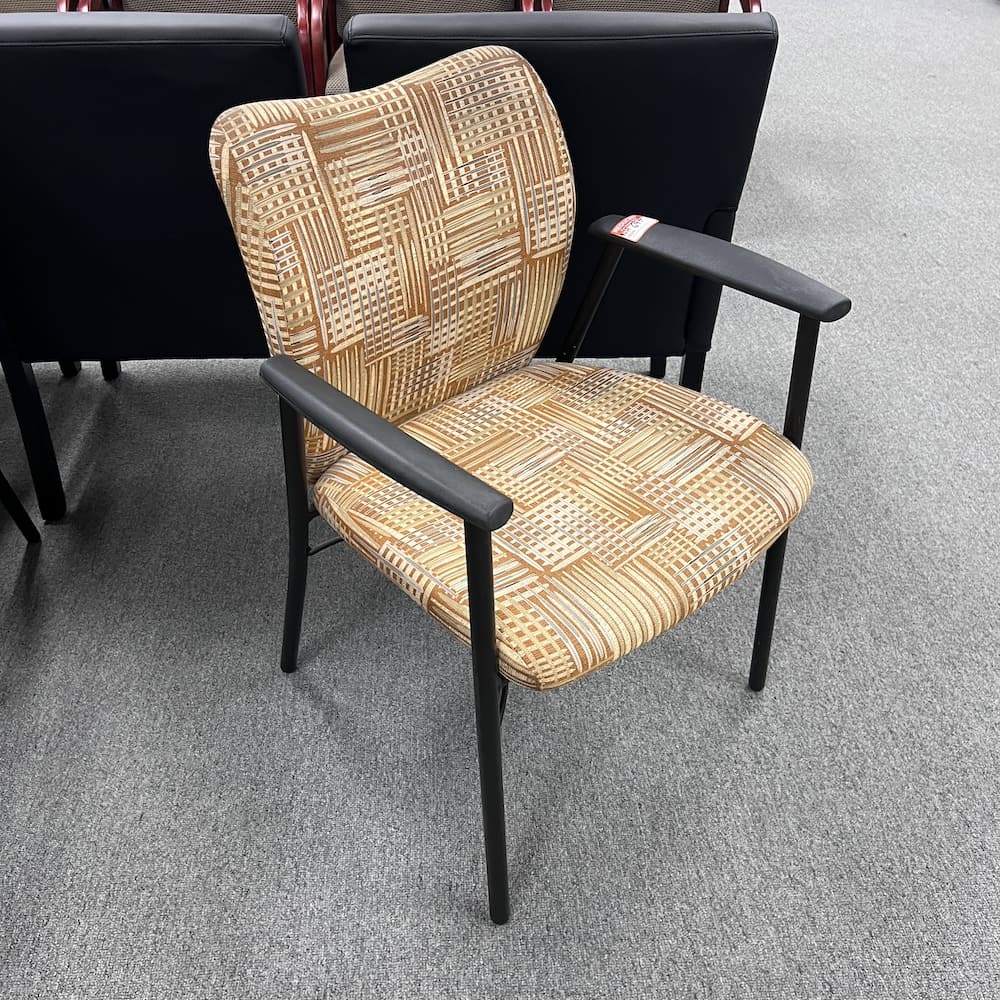 Kimball Mix-It Gold and Black Guest Chair | Office Furniture Liquidations